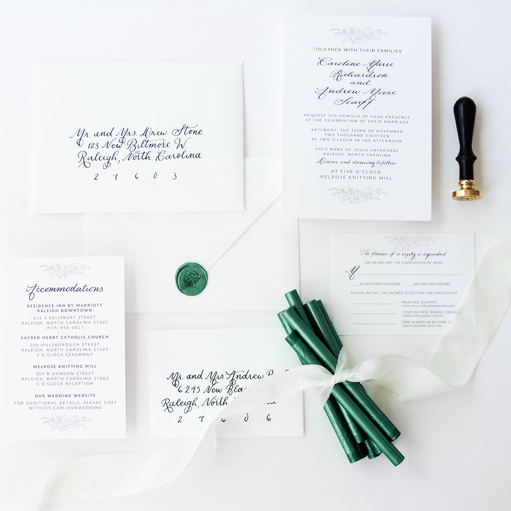 Metallic Botanical Green Sealing Wax Sticks, 8 Pack – UNIQOOO