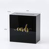 Acrylic Wedding Card Box, Black / Gold Foil – UNIQOOO