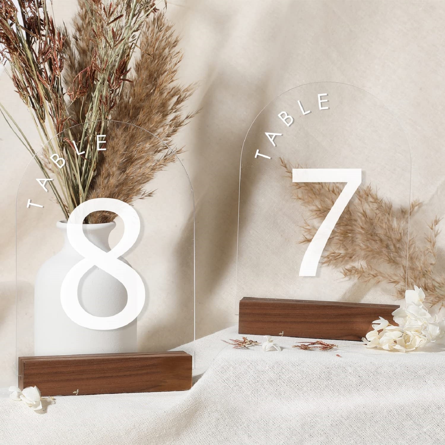 Rustic Walnut Wood Stands For Acrylic Sign – UNIQOOO